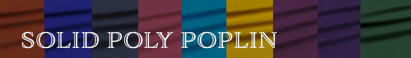 Solid Poly Poplin