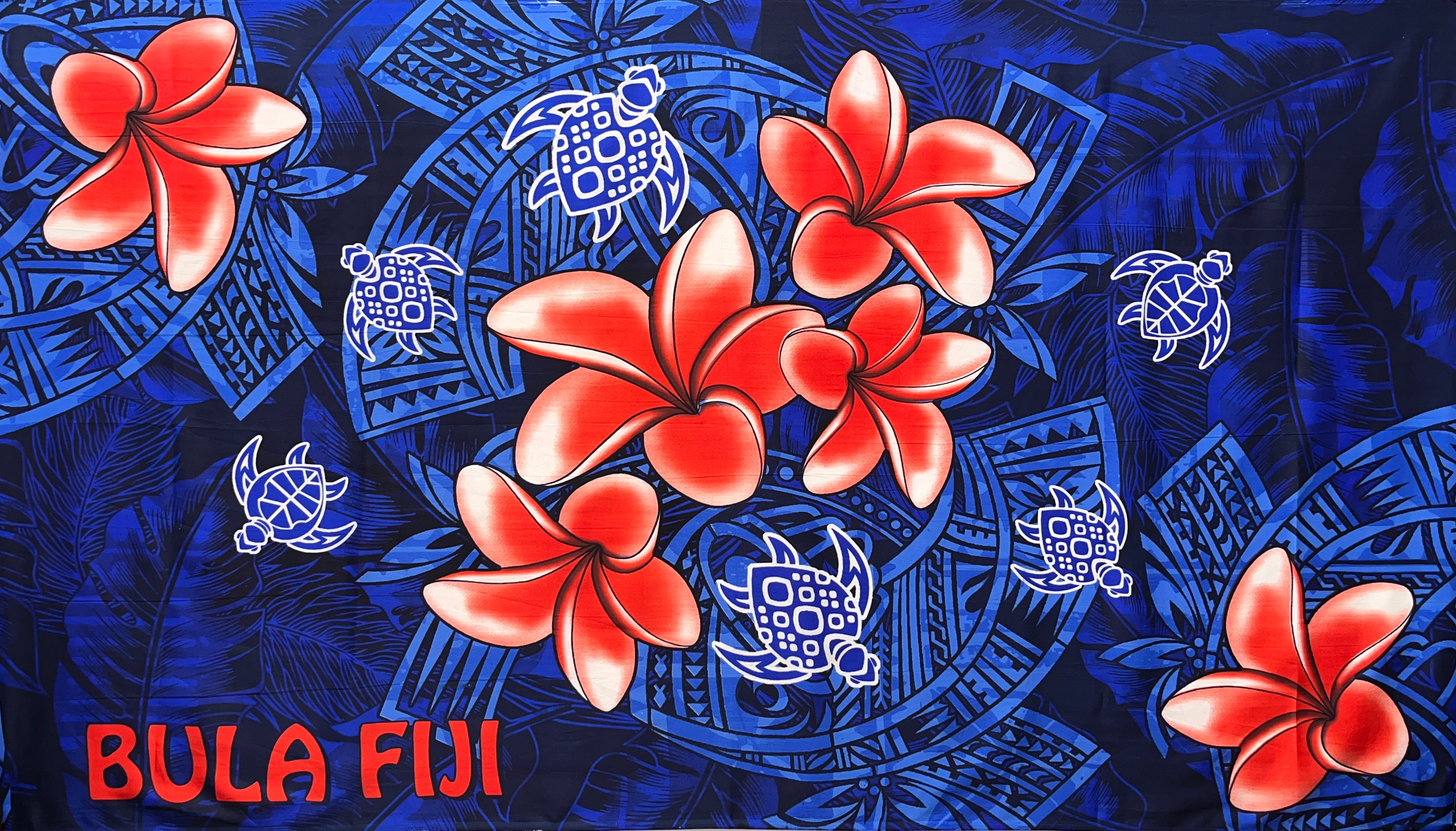 Bula Fiji Turtle Sarong | Islands Fabric